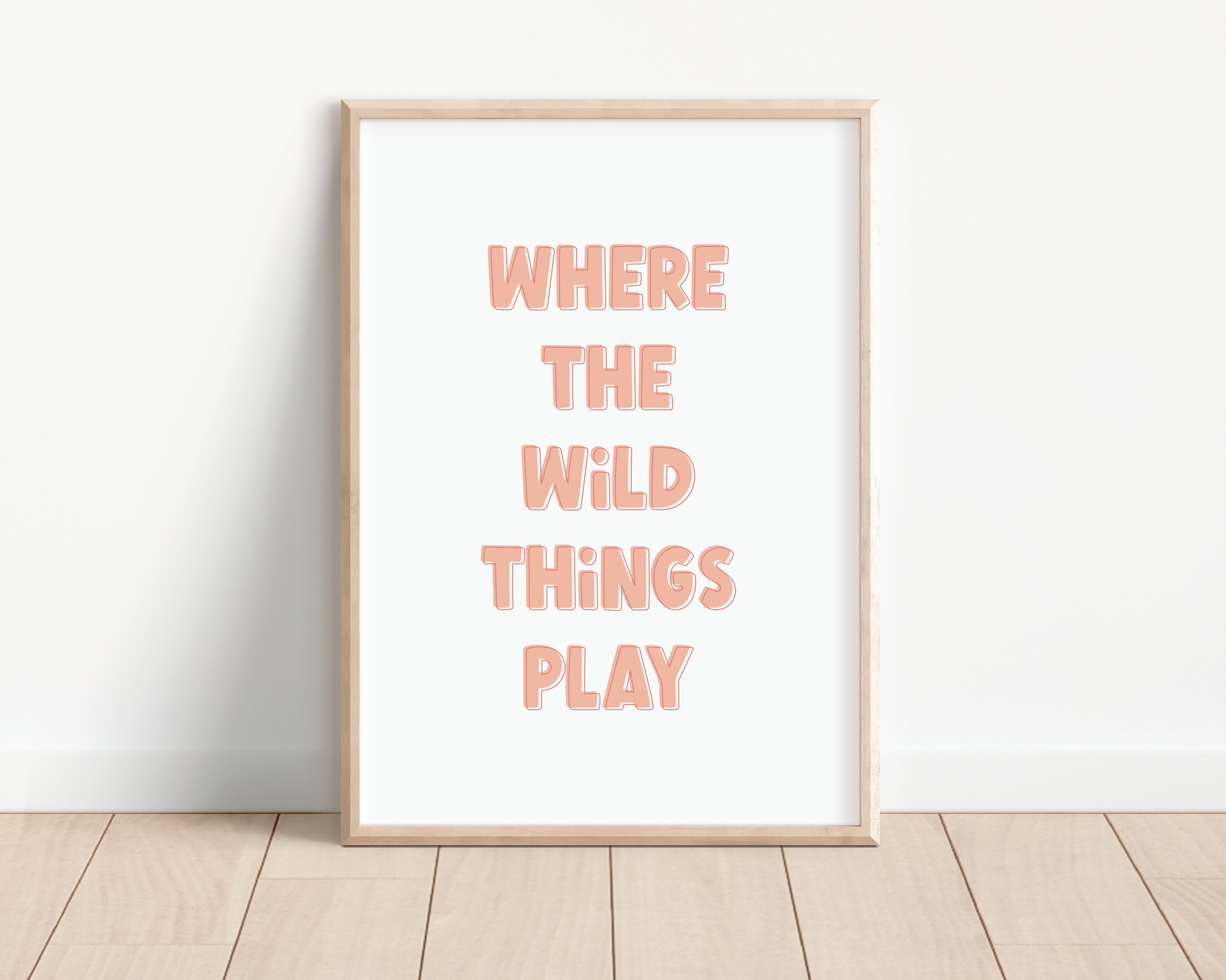 Where the Wild Things Play Wall Art | Play Room Printable | Wild Things ...