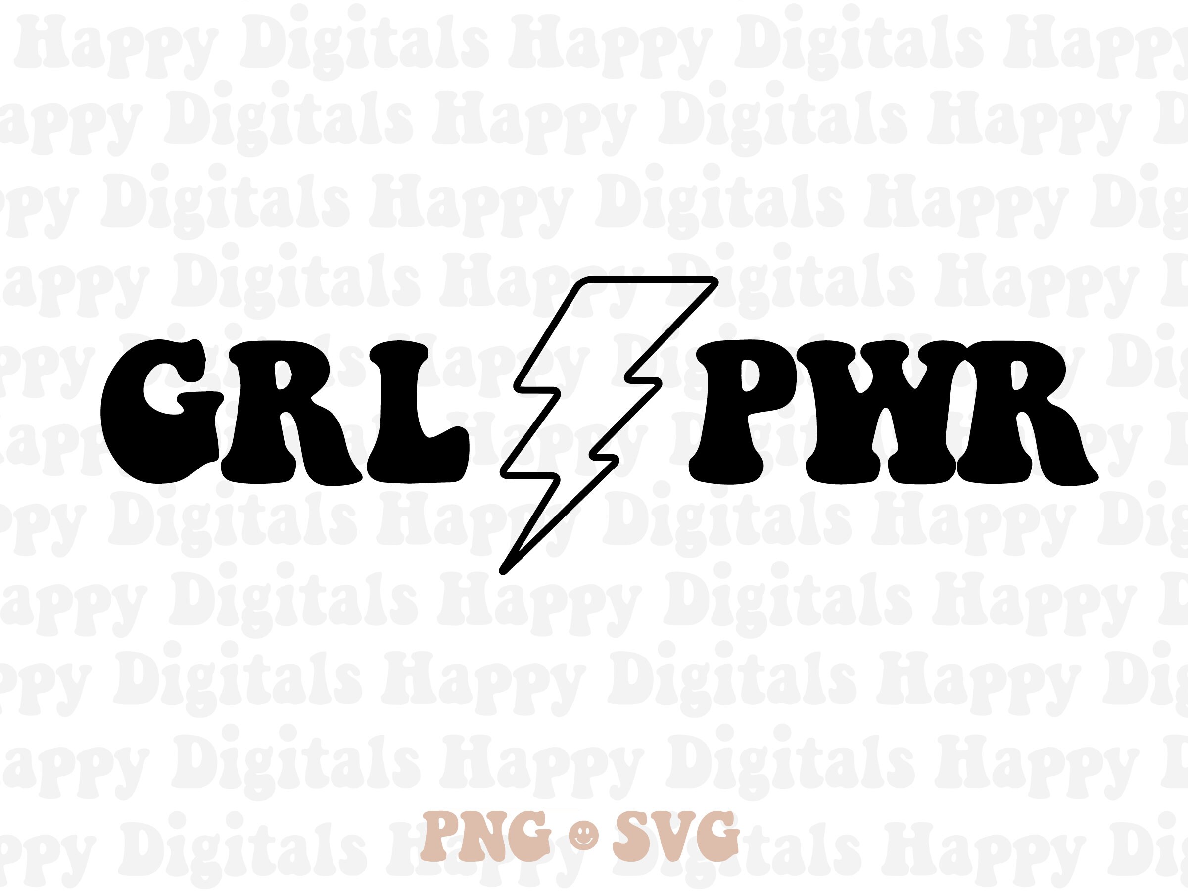 Grl Pwr SVG Girl Power PNG Retro Girl Power Svg Female Empowerment Svg ...
