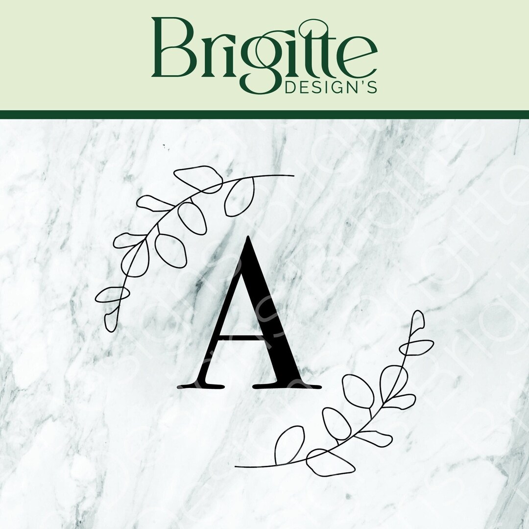 Botanical Alphabet SVG, SVG, Illustration, Cricut, Silhouette, Soulmate ...