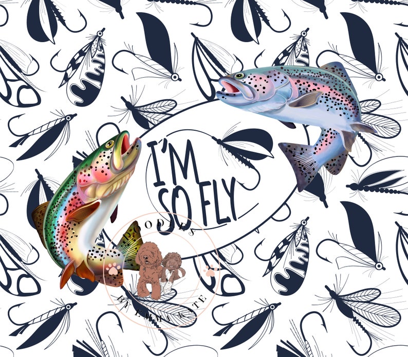 Fly Fishing Tumbler Template PNG - Etsy