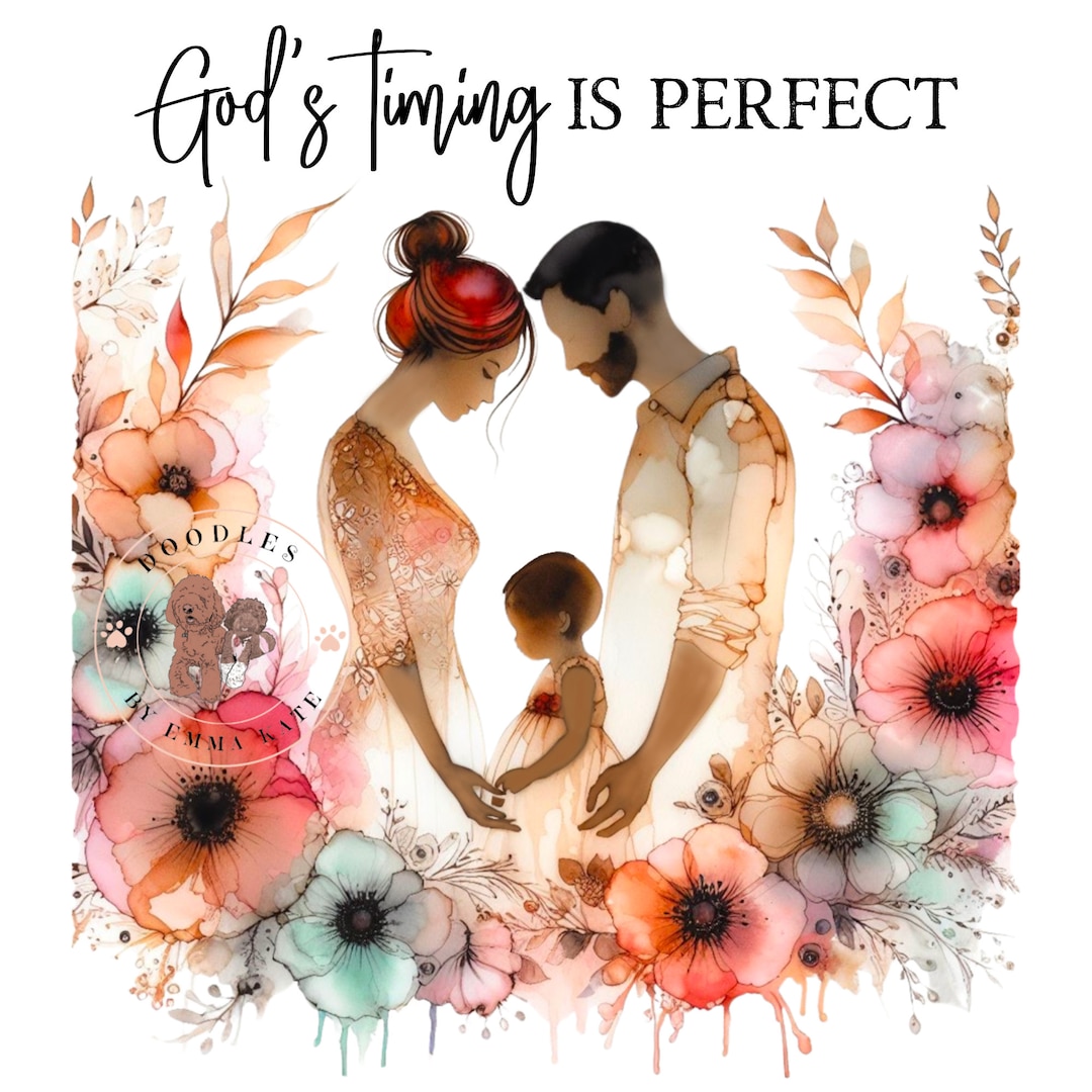 God's Timing is Perfect PNG - Etsy