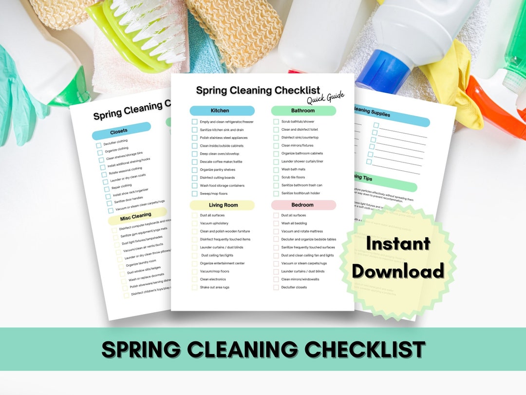 Ultimate Spring Cleaning Checklist: Household Chores Made Easy ...