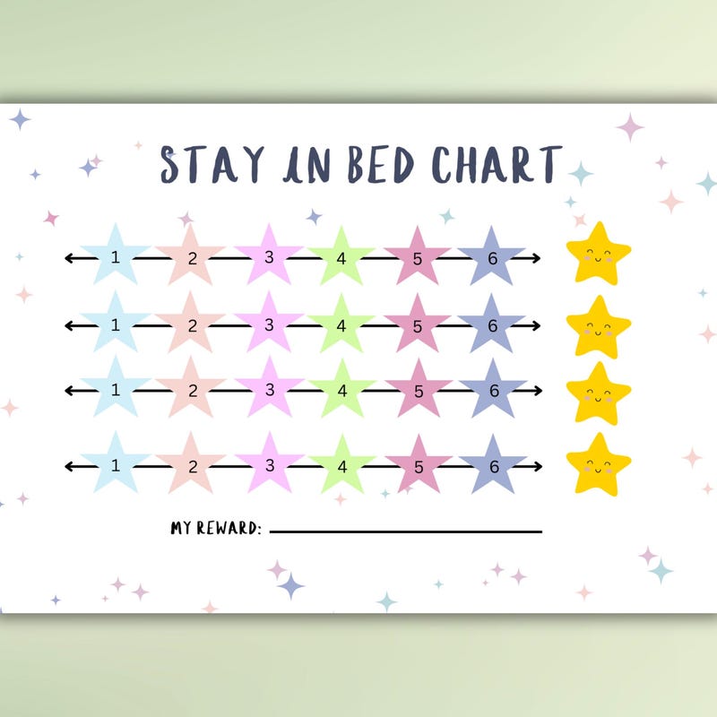 Stay in Bed Chart - Etsy