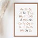 Kids Nursery Alphabet Poster Childrens Neutral ABC Sign Toddlers ...
