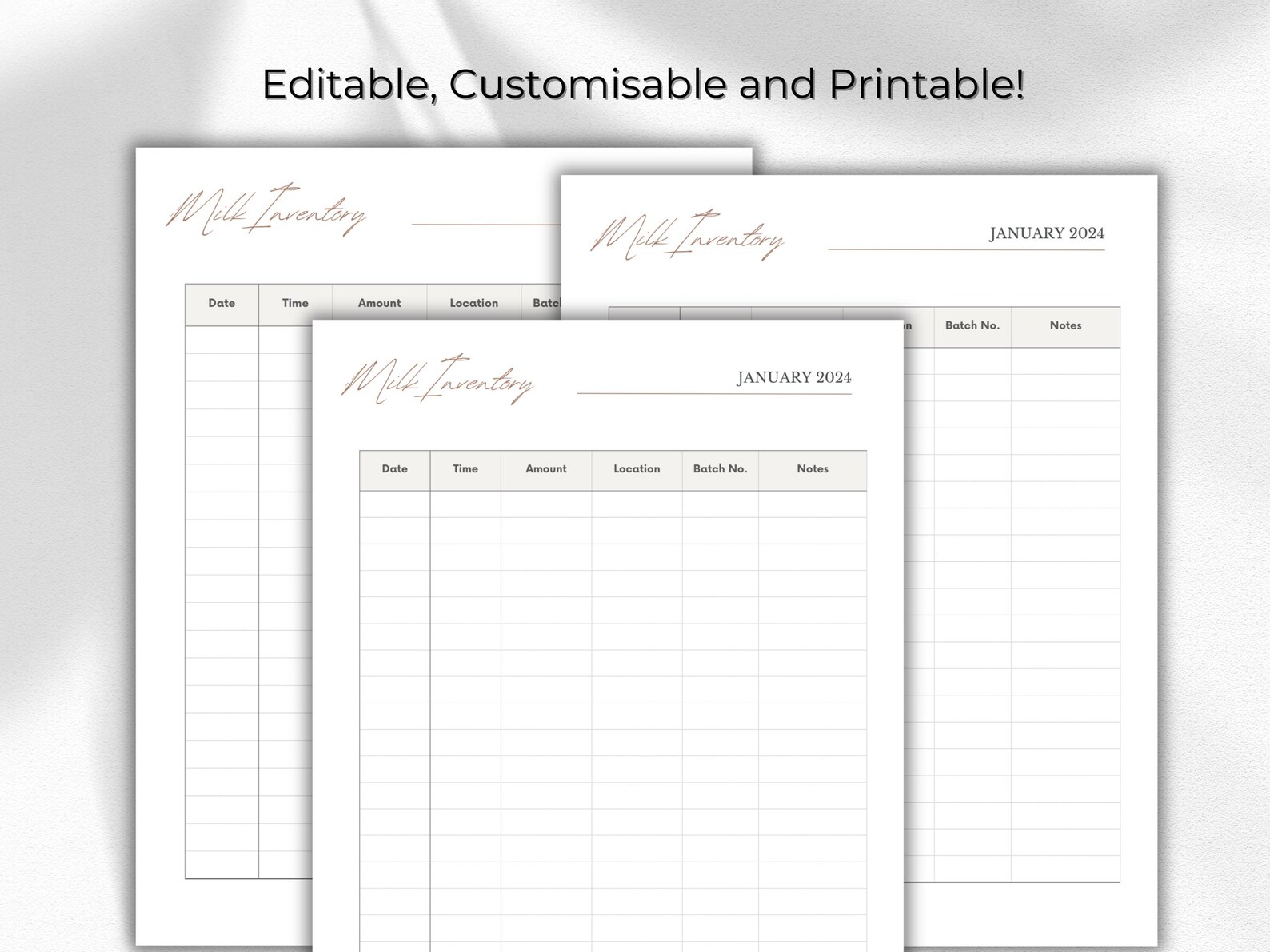 Breastfeeding Guidance Pumping Breast Milk Tracker Chart Baby Nursing ...