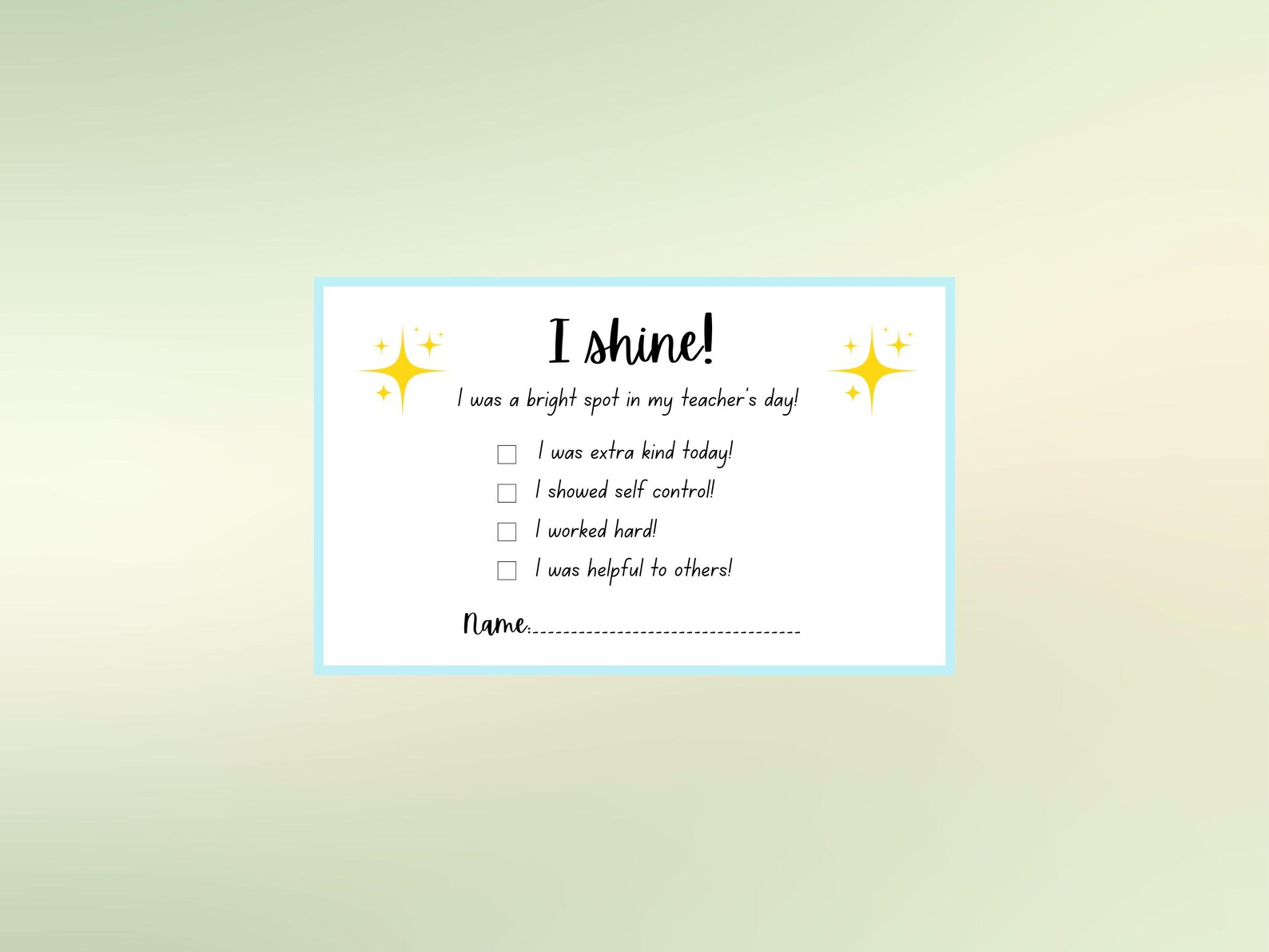 Kids Positive Behavior Classroom Ticket Teacher Resource Good Behavior ...