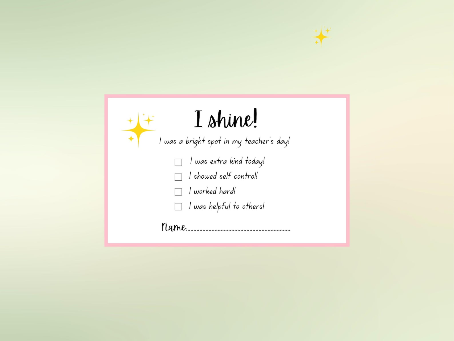 Kids Positive Behavior Classroom Ticket Teacher Resource Good Behavior ...