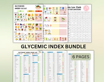 Glycemic Index Diabetic Food List Gestational Diabetes GI List Low Carb ...