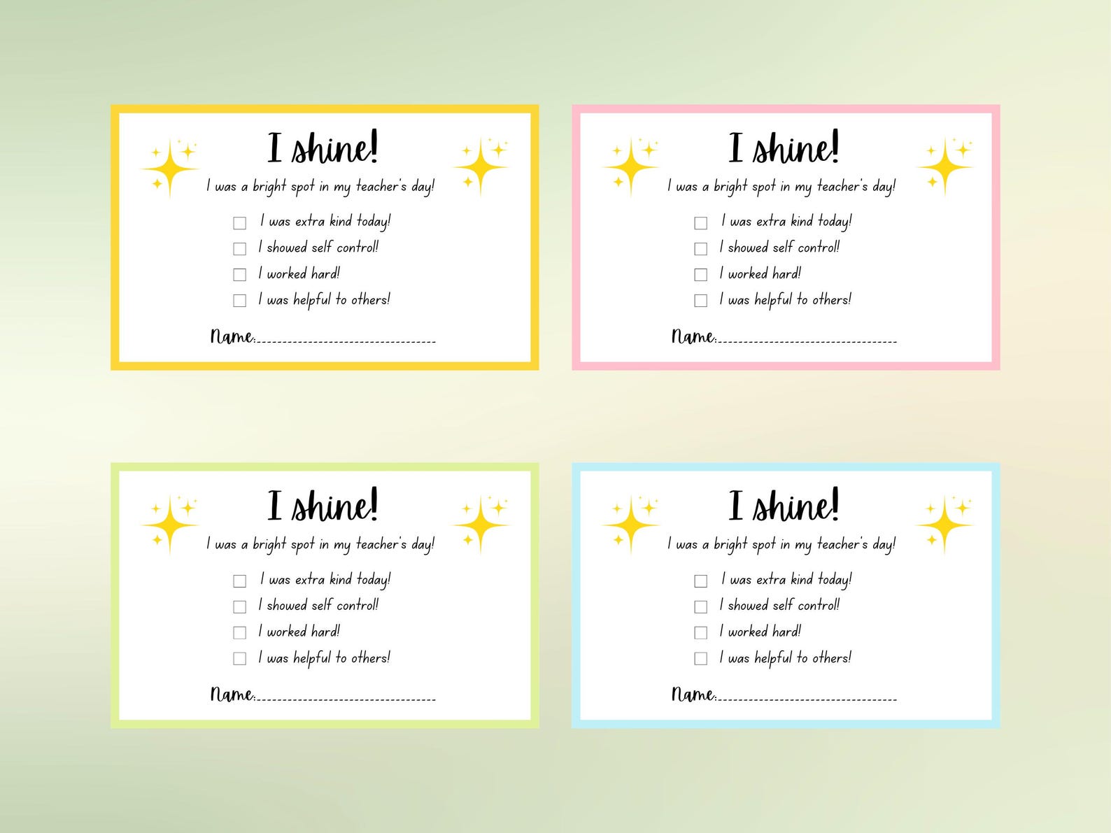 Kids Positive Behavior Classroom Ticket Teacher Resource Good Behavior ...