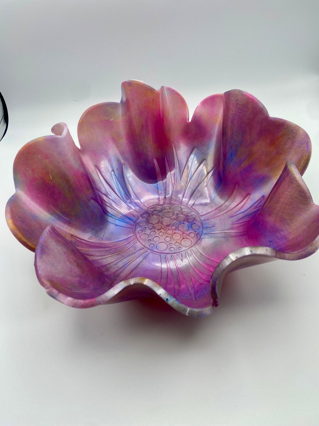 Docorative Bowl, Gorgeous Pastels, Floral Bottom, Light Weight and Food ...