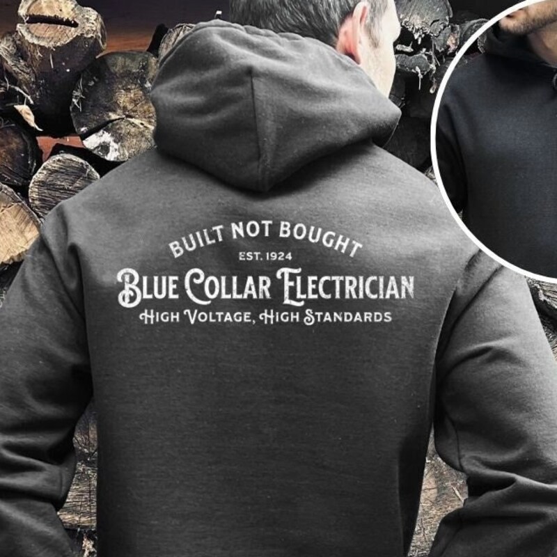 Electrician Blue Collar - Etsy