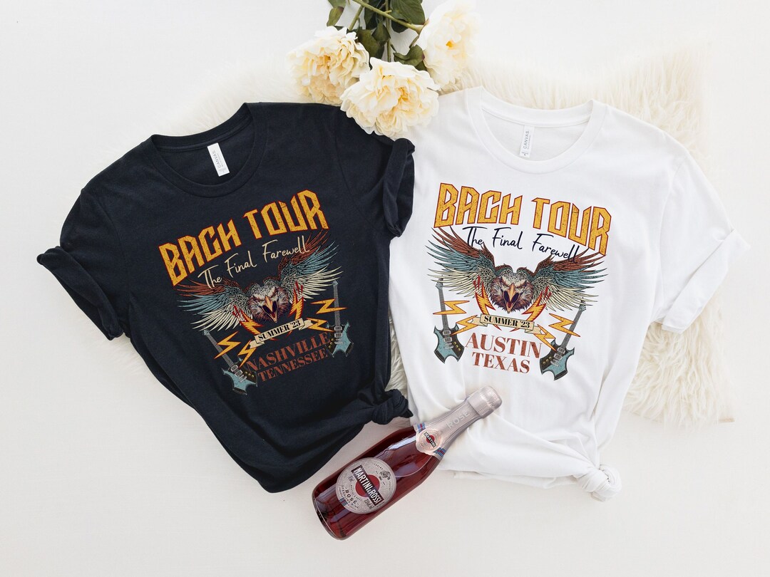 Custom Bach Tour Shirts, Personalized Rock and Roll Bachelorette Party ...