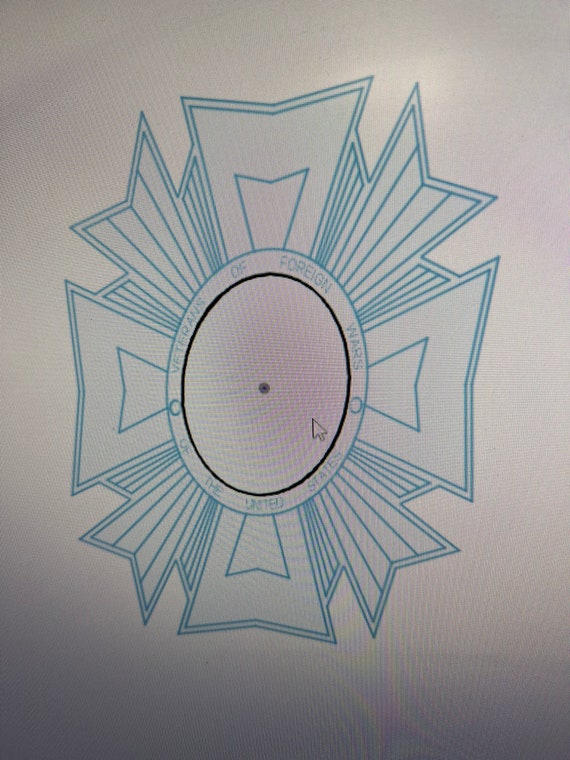 VFW Crest DXF Vector File | Etsy Australia