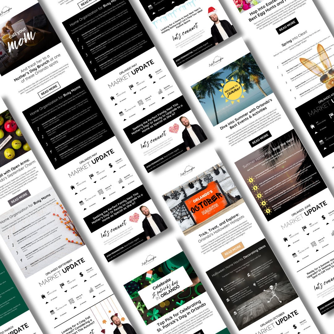 19 Modern Black Email Newsletter Marketing Blast Campaigns for Real ...