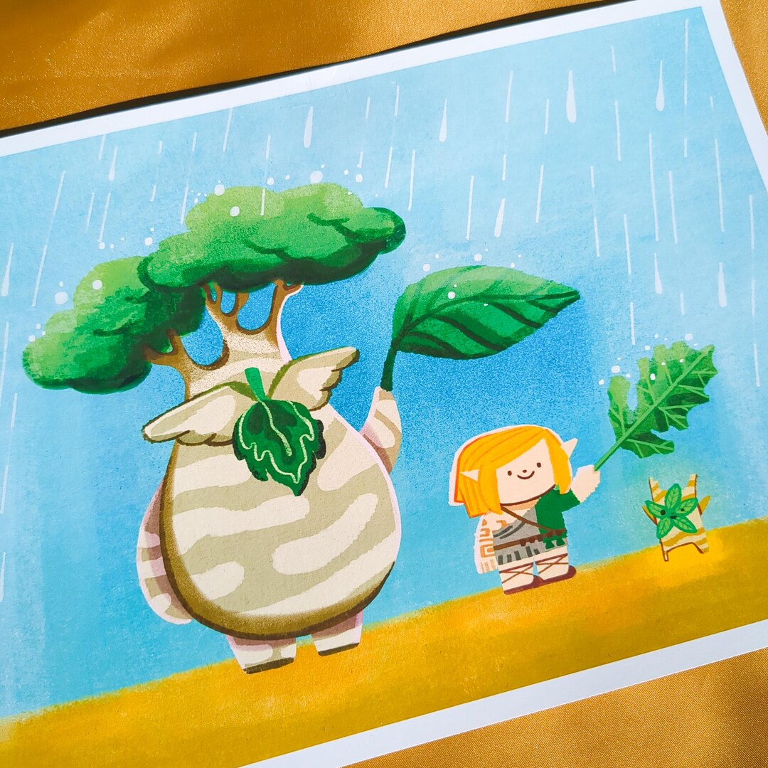 Legend of Zelda Poster A4 Wall Art Print // Cute Cosy Gaming Digital ...