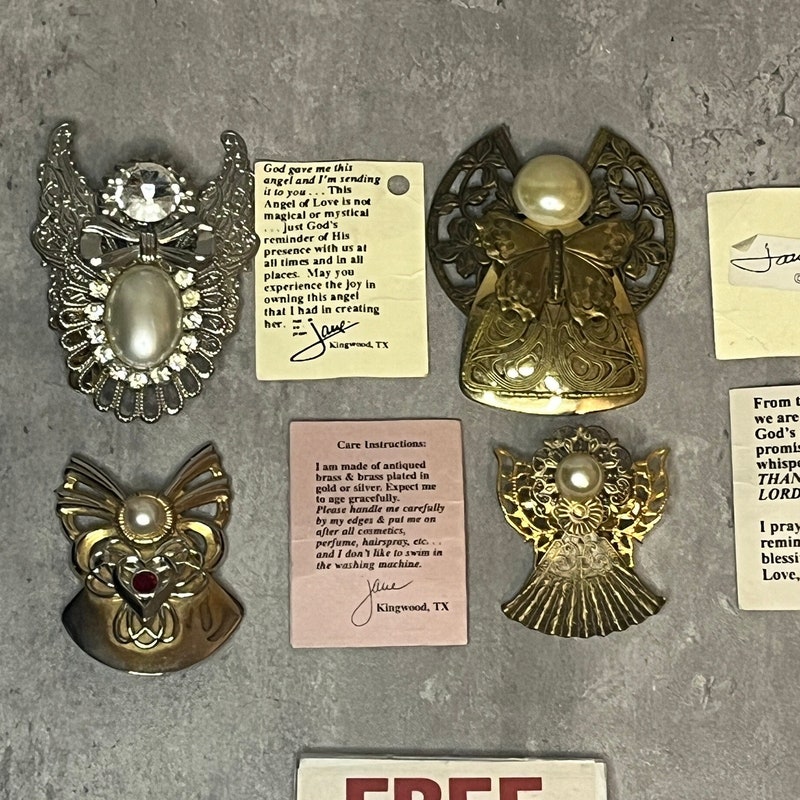 Jane Angel Brooch - Etsy