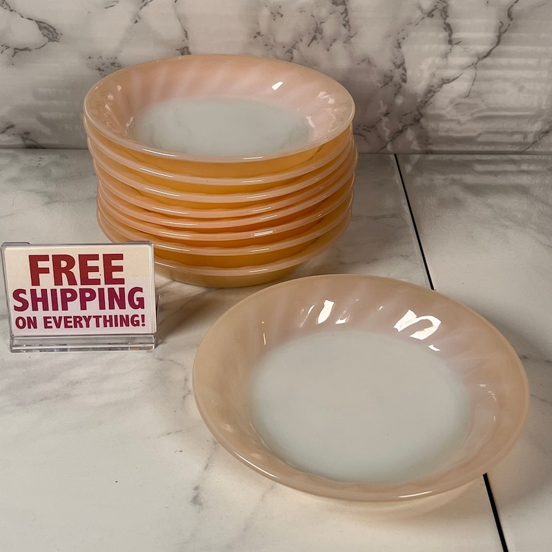 Peach Lusterware - Etsy