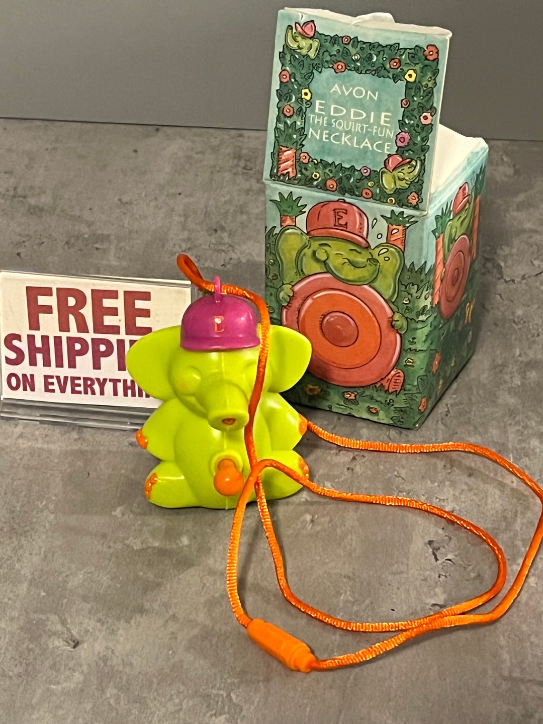 Vintage Avon Eddie the Squirt Fun Necklace Still in Original Box - Etsy