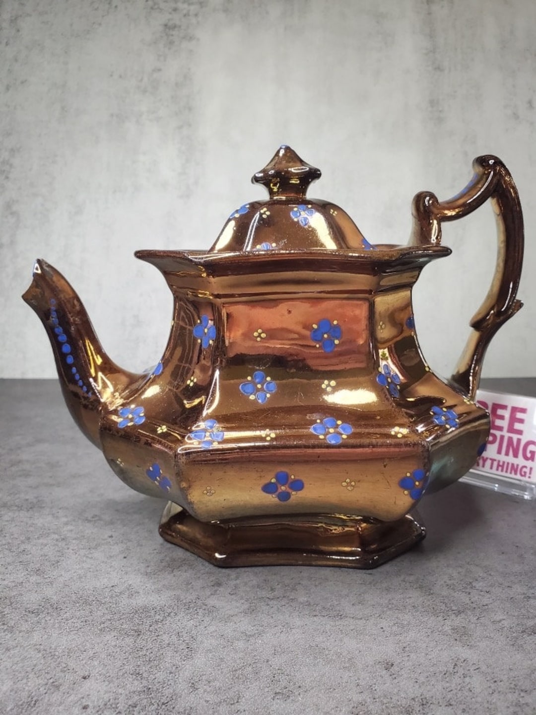 Copper Luster Teapot - Vintage From 1940's - Etsy