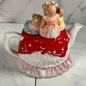 Teddy Bears Small Teapot - Vintage - Etsy