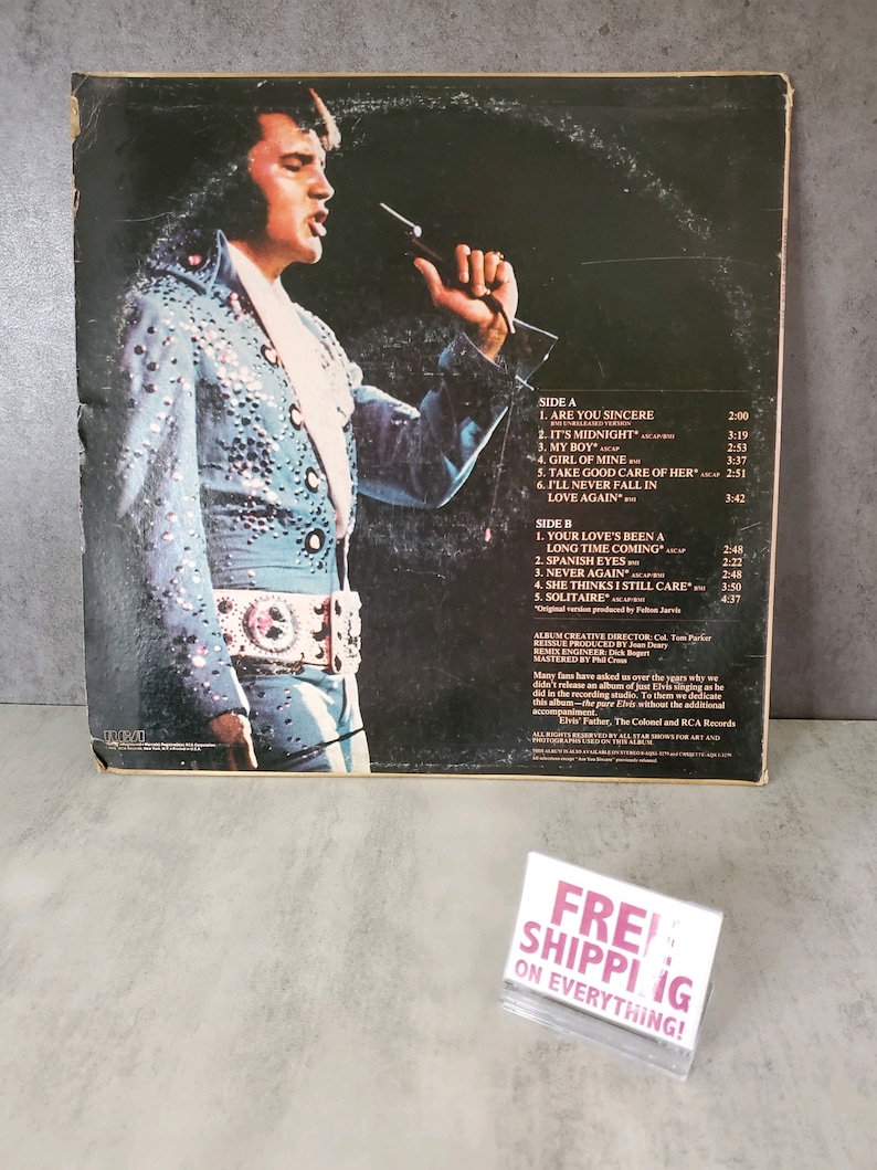 Our Memories of Elvis Record Album - Sleeve & Book Included - Etsy