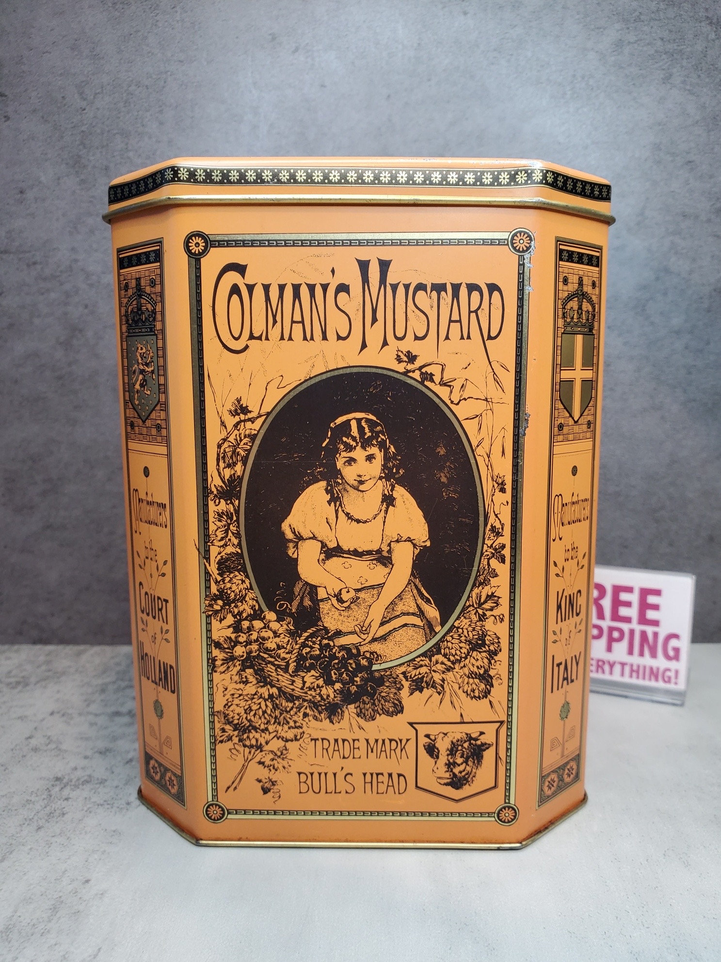 Vintage Colman's Mustard Tin Metal Box With Hinged Lid - Etsy