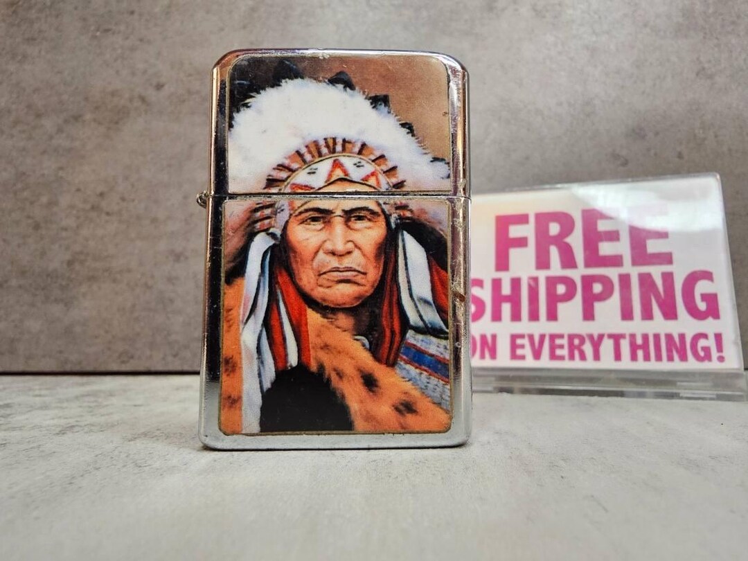 Vintage Victor Lighter - Native American - Indian Chief - Etsy
