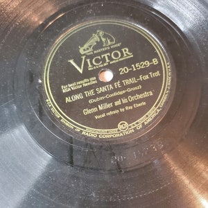 10 Inch VICTOR Records - Assorted Set of 3 - Vintage Shellac Records ...