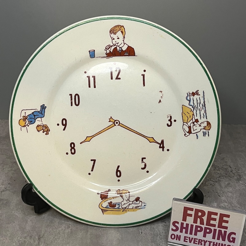 China Plate Clock - Etsy