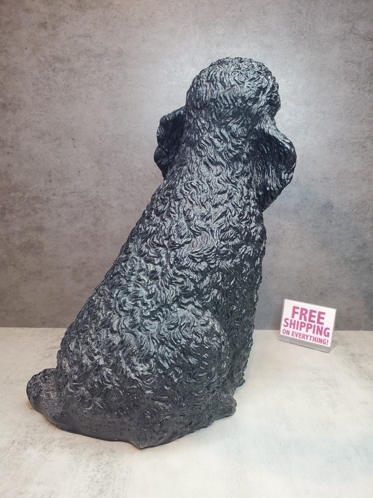 Large Black Poodle Statue Universal Statuary Vintage 1980s - Etsy