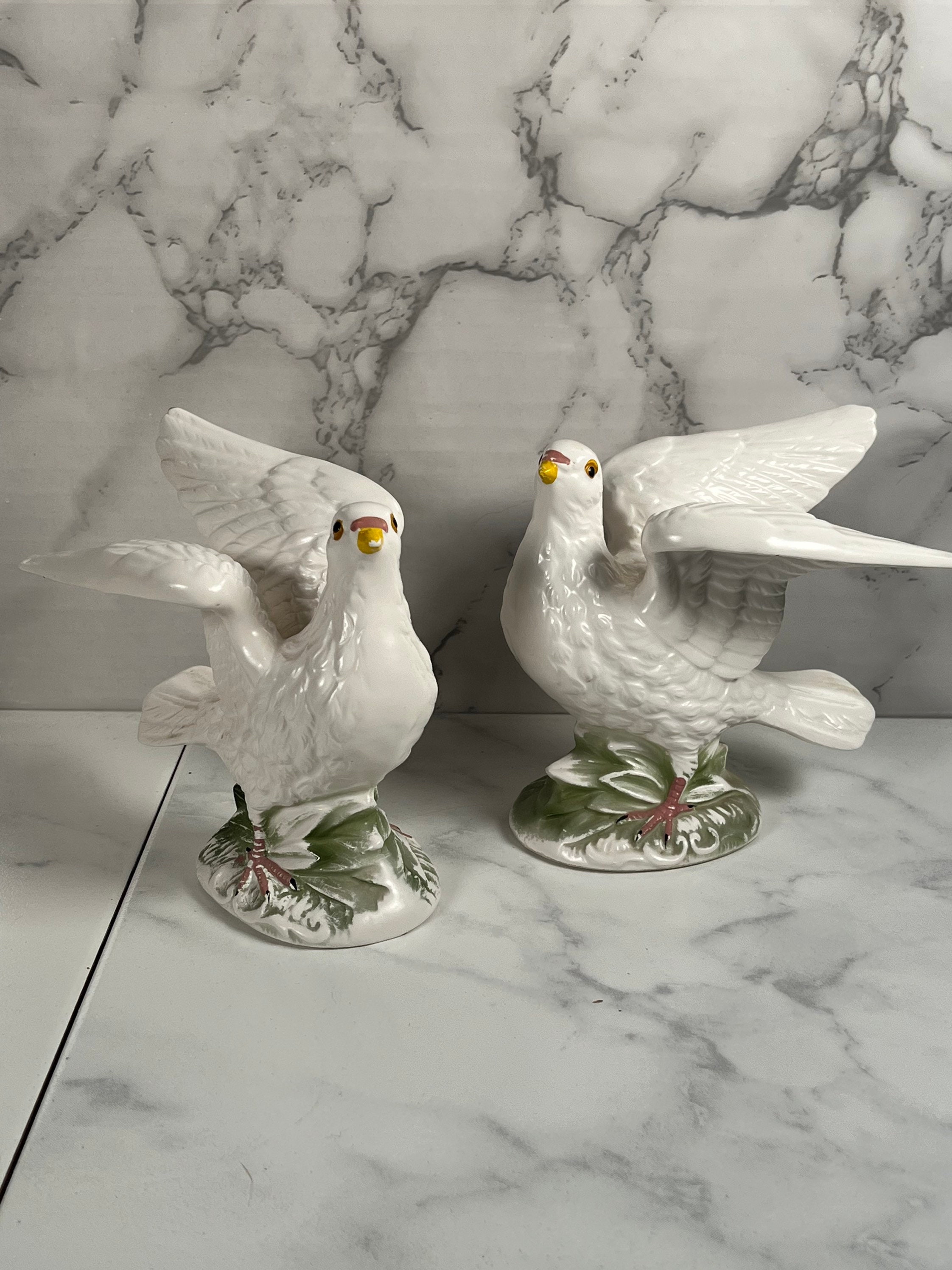 Pair of Doves Figurines - Vintage - Made in Japan - Etsy