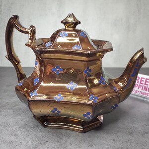 Copper Luster Teapot - Vintage From 1940's - Etsy