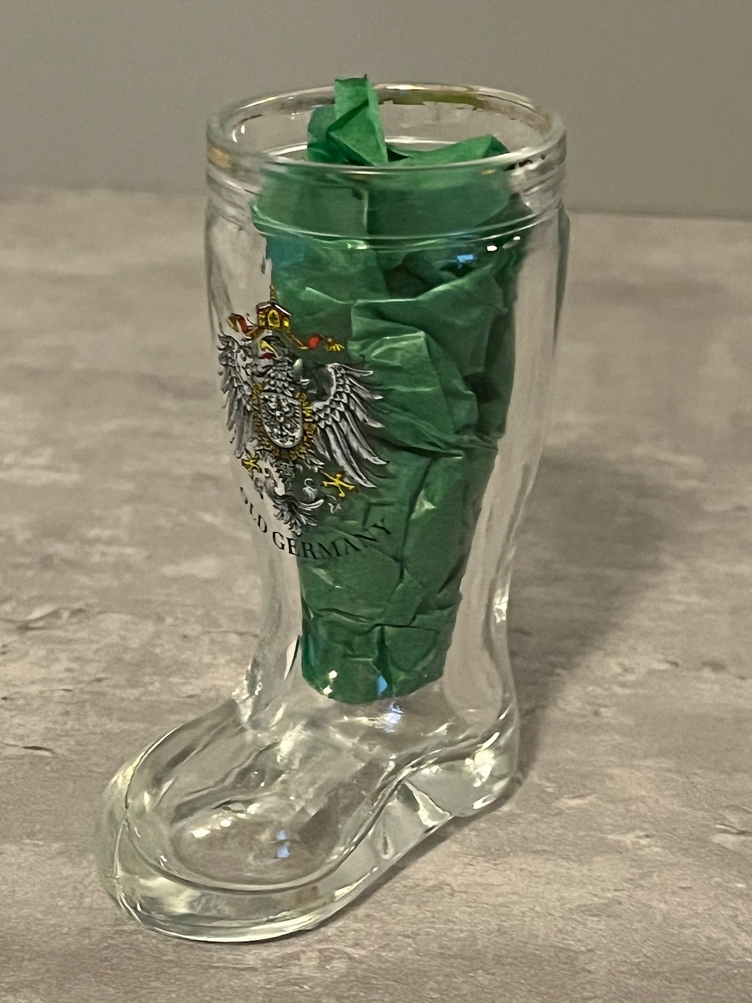 Vintage Shot Glass - Old Germany Glass Boot - Etsy