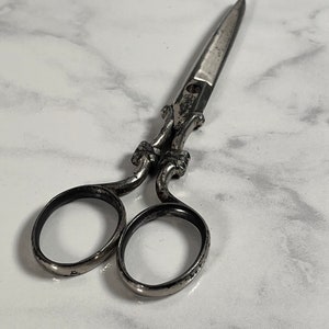 Antique Sewing Scissors - Silver - Etsy