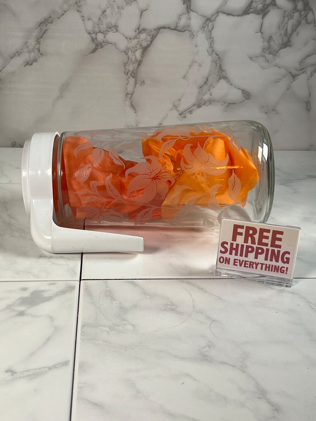 Tang Juice Pitcher - Vintage - Anchor Glass Container - Etsy