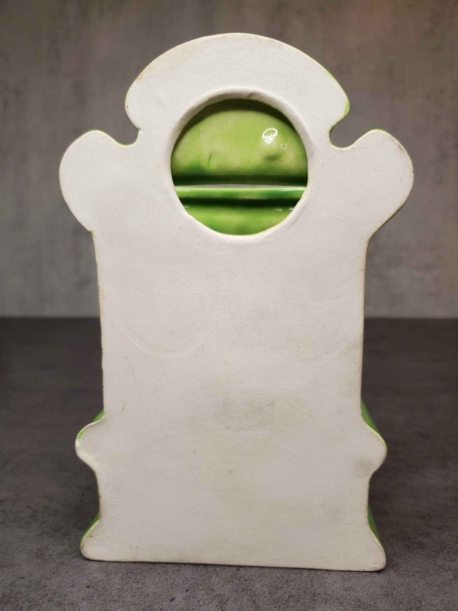 Green Ceramic Matchbox Holder Mushrooms Vintage - Etsy