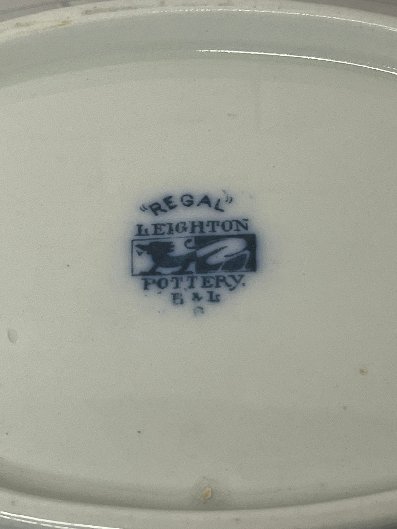 Antique Leighton Pottery 'regal' Serving Dish With Lid - Etsy