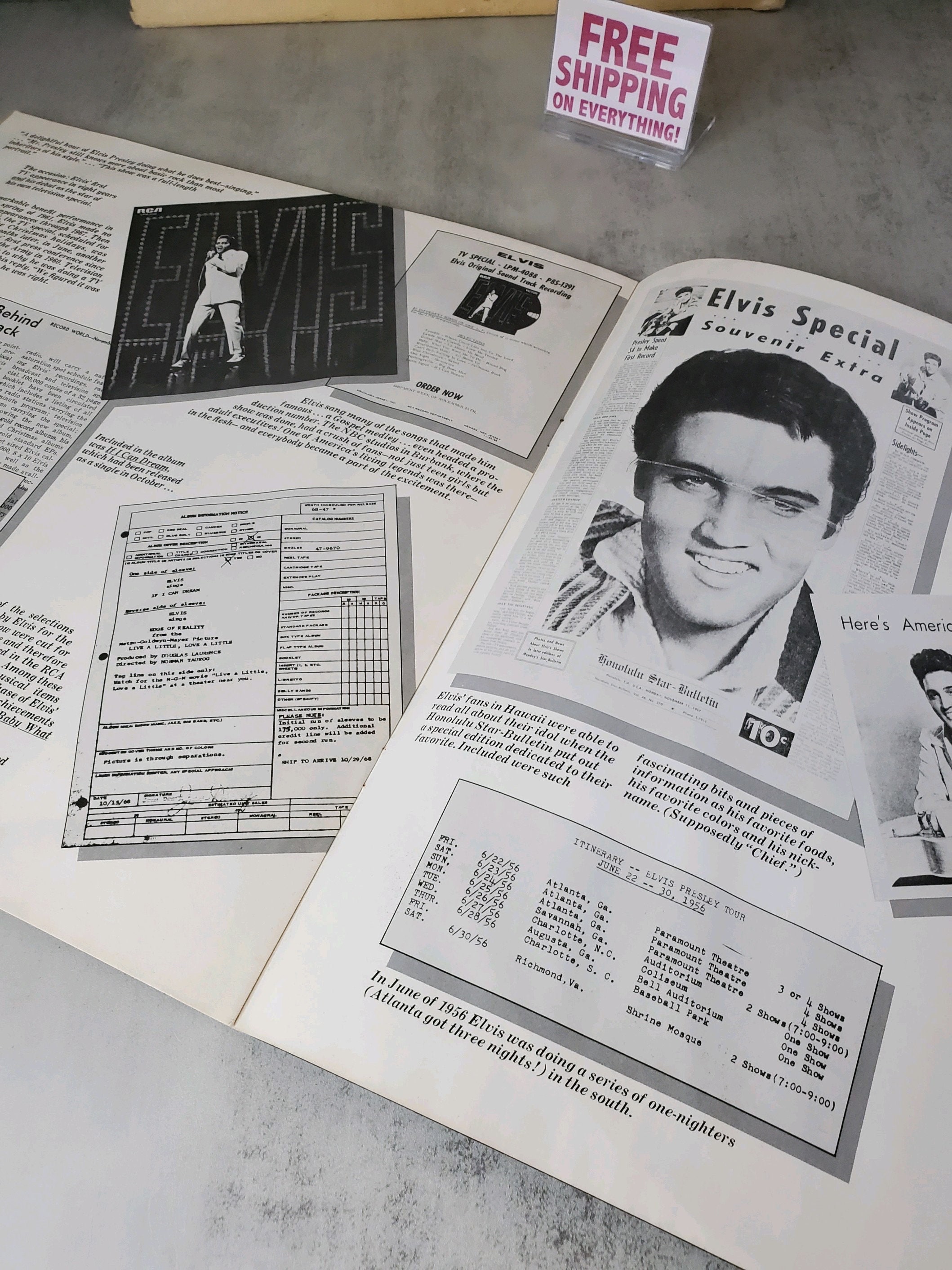 Our Memories of Elvis Record Album - Sleeve & Book Included - Etsy