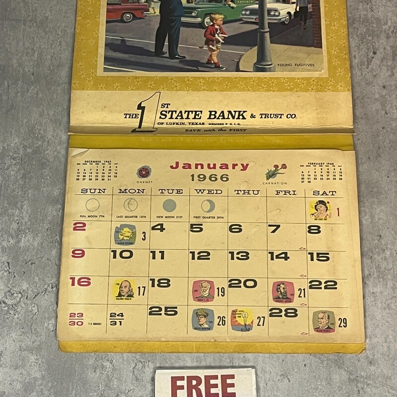 1958 Calendar - Etsy