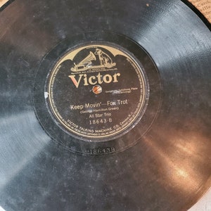 10 Inch VICTOR Records - Assorted Set of 3 - Vintage Shellac Records ...