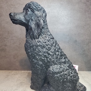 Large Black Poodle Statue - Universal Statuary - Vintage 1980s - Etsy