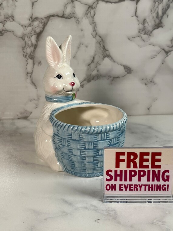 Vintage Avon Easter Bunny Planter - Etsy