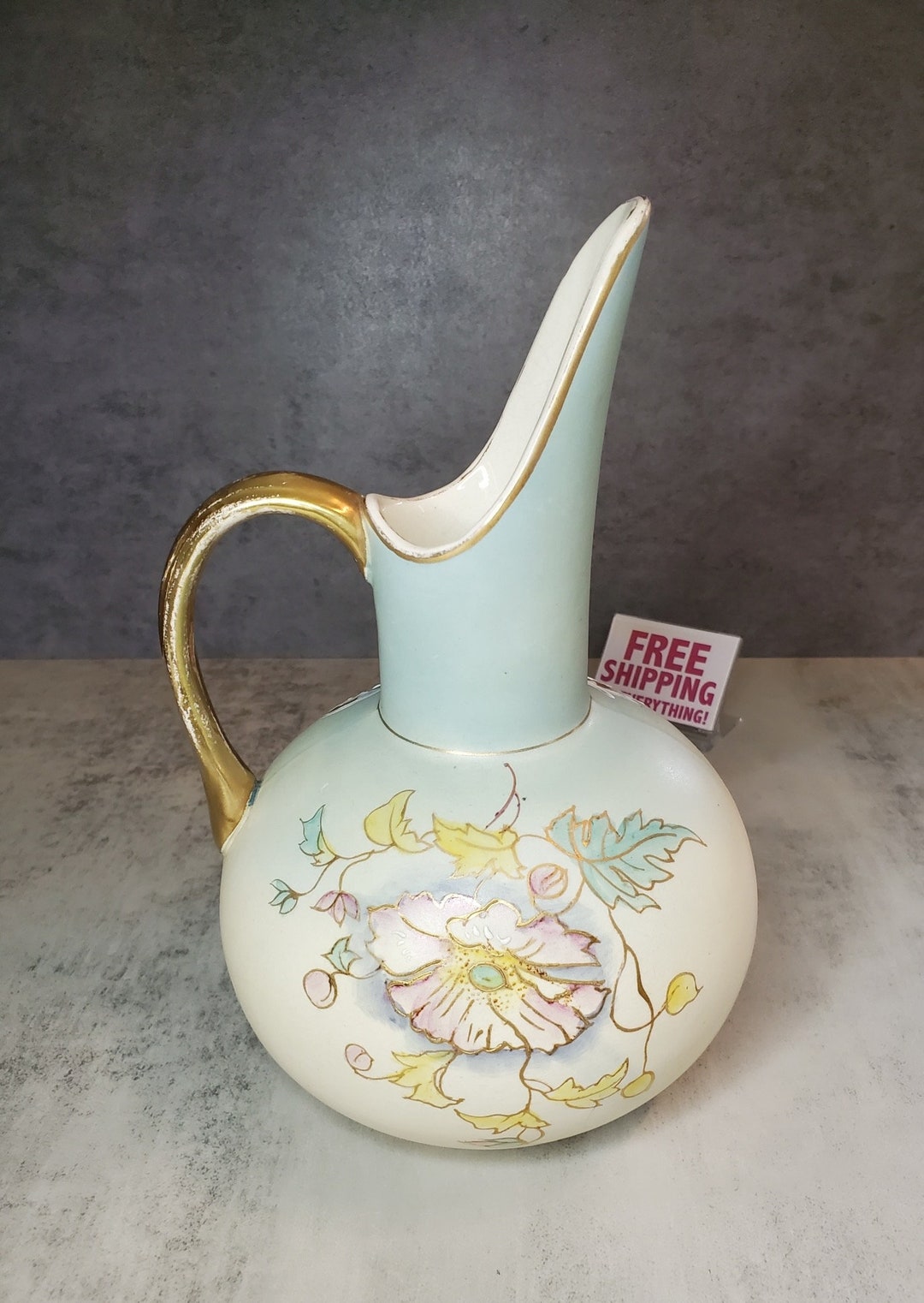 Royal Chelsea Bone China Pitcher - Real Gold - Vintage - Etsy