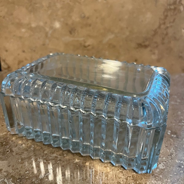 Vintage Glass Box - Etsy