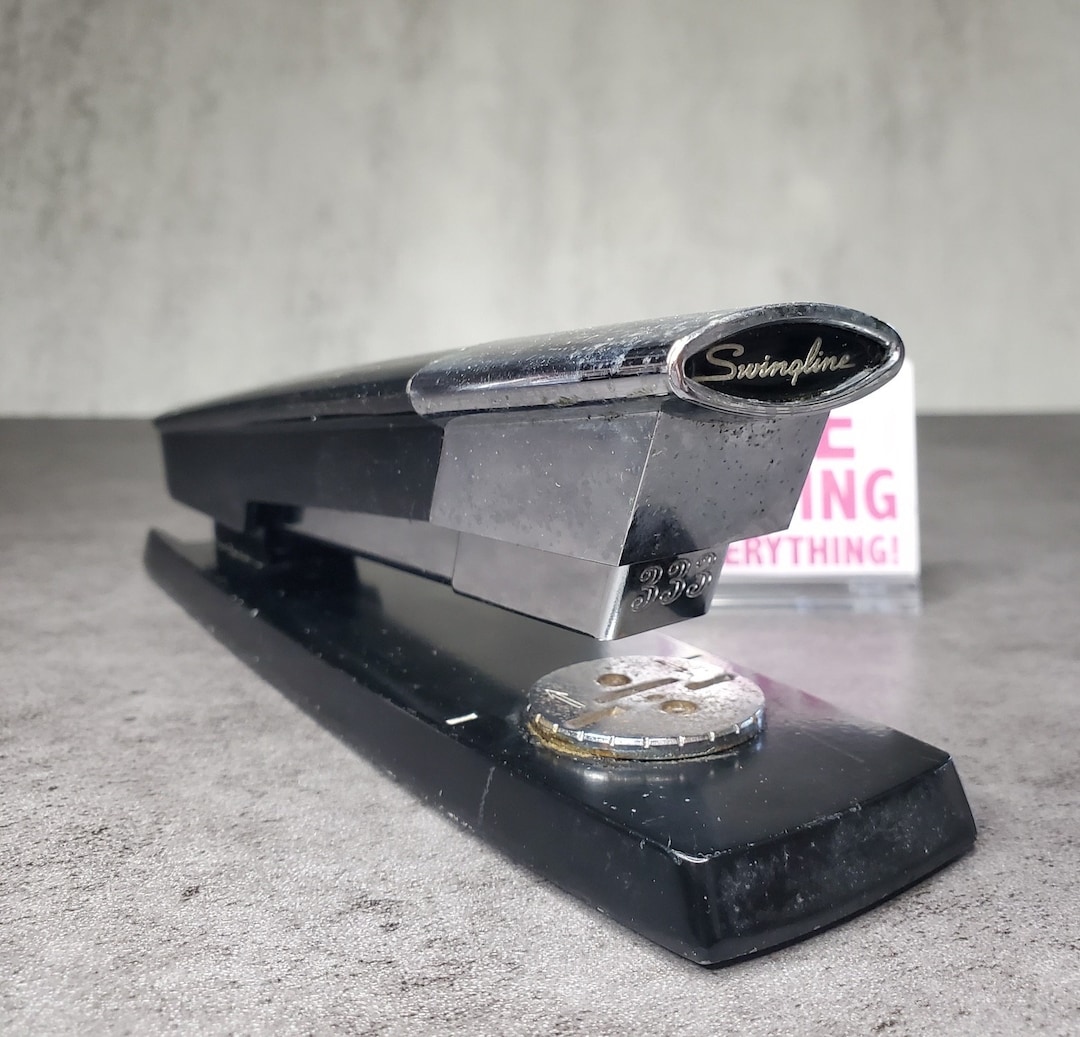 Vintage Swingline 333 Chrome and Black Stapler - Etsy