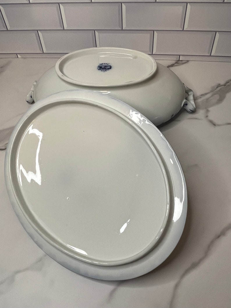 Antique Leighton Pottery 'regal' Serving Dish With Lid - Etsy