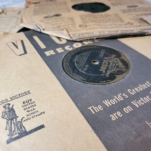 10 Inch VICTOR Records - Assorted Set of 3 - Vintage Shellac Records - 1940's - Etsy