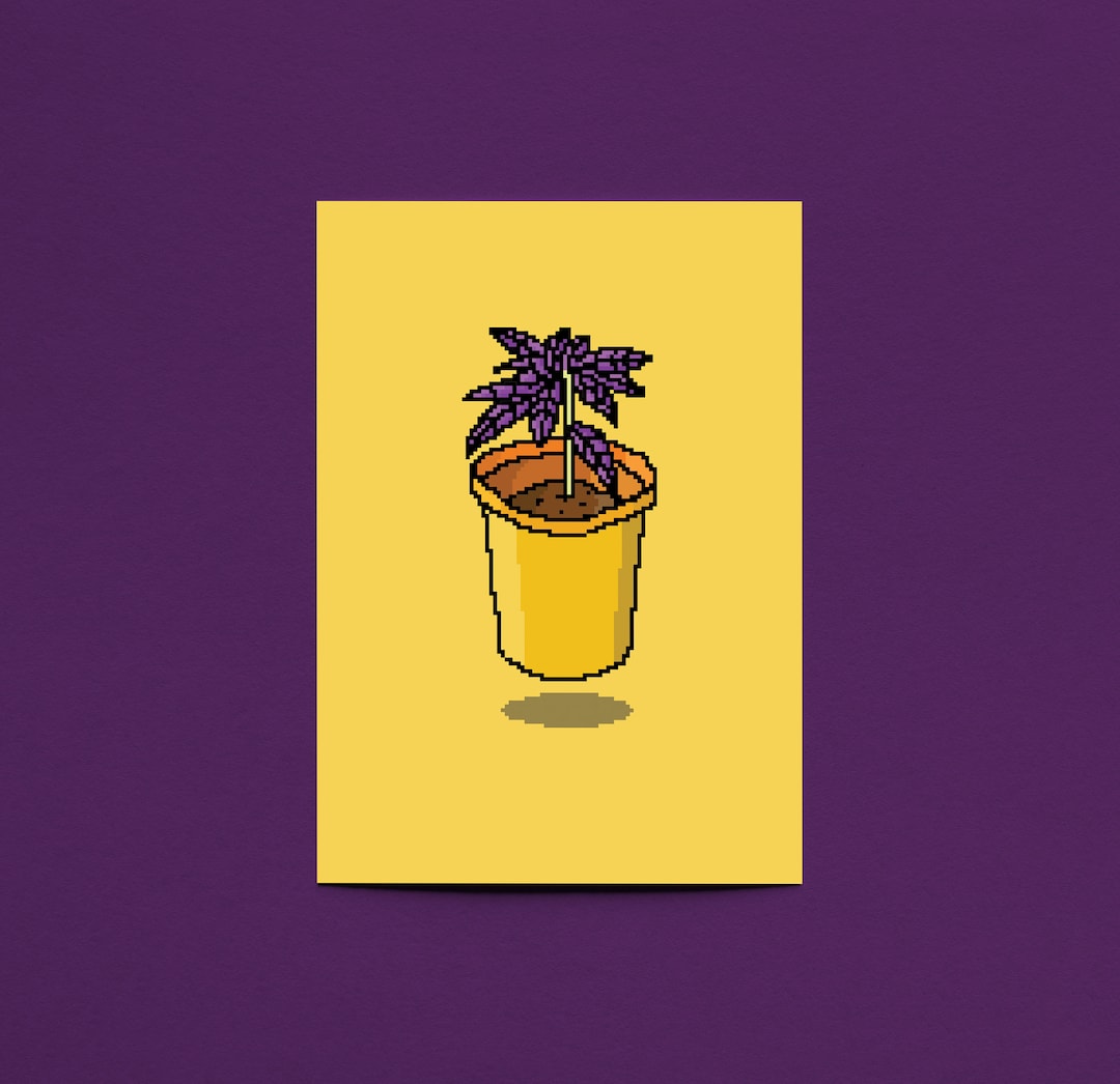 Postcards Art Cannabis Leaf Ganja Art Small Art Print - Etsy