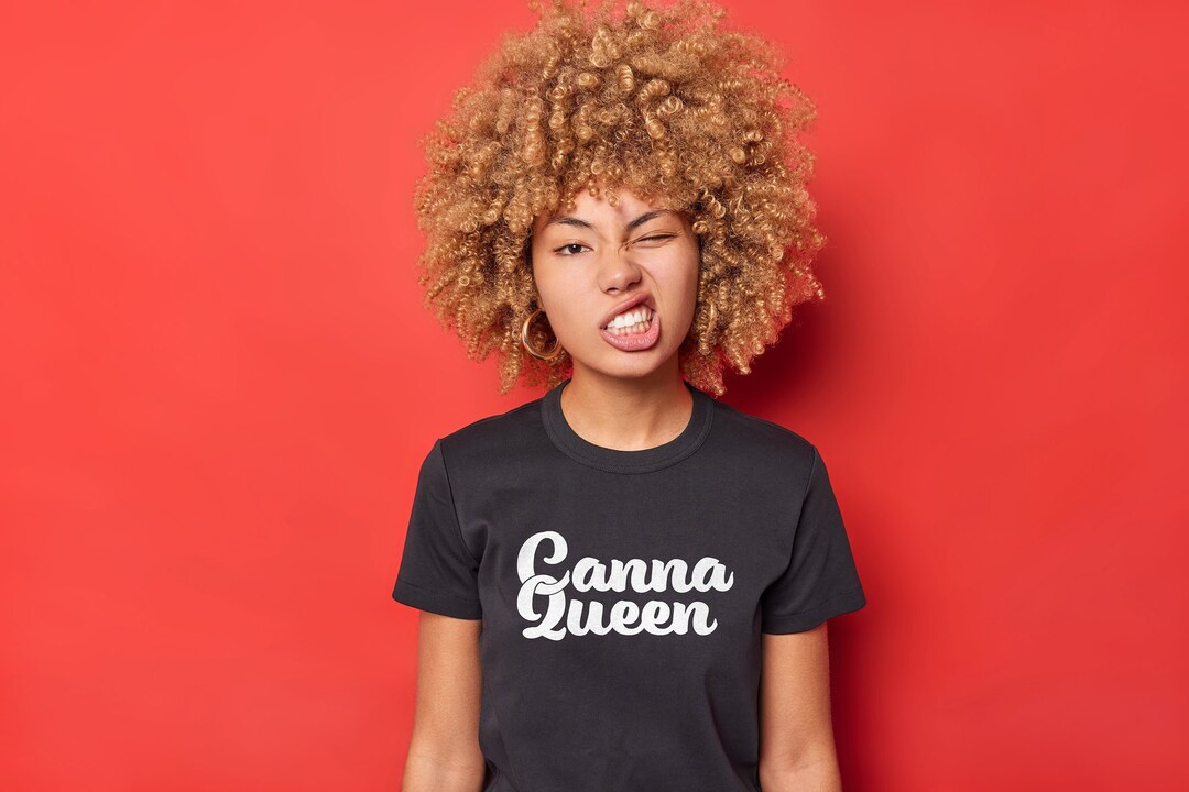 Canna Queen Svg, Cute Weed Shirt, Stoner Girl SVG, Stoner Gifts for Her ...