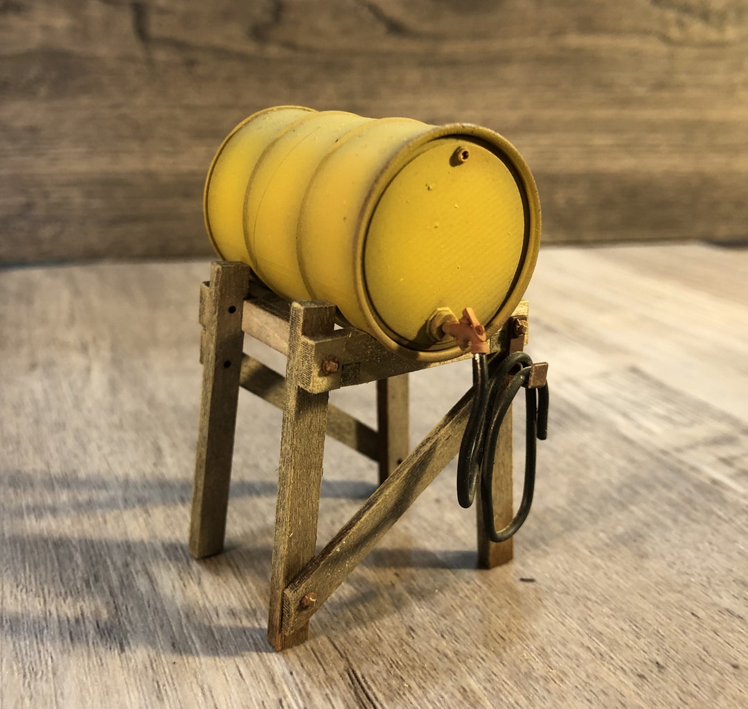 F Scale Fuel Drum and Stand Kit - Etsy